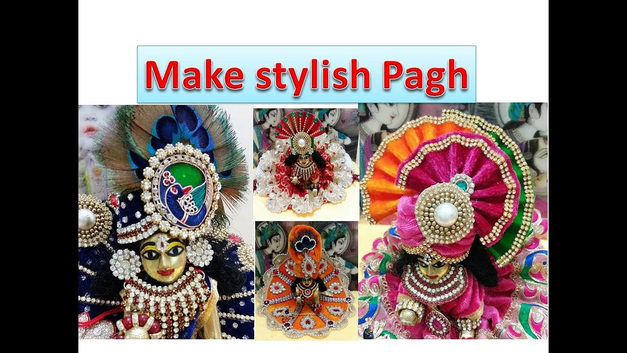 DIY Make Stylish Pagh for thakurji .. easy step by step tutorial - YouTube