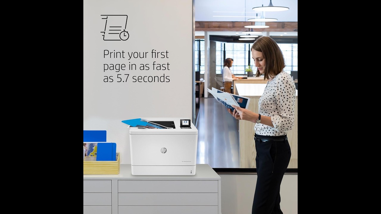 This Office Printer Is Next-Level Secure | HP M751dn - YouTube