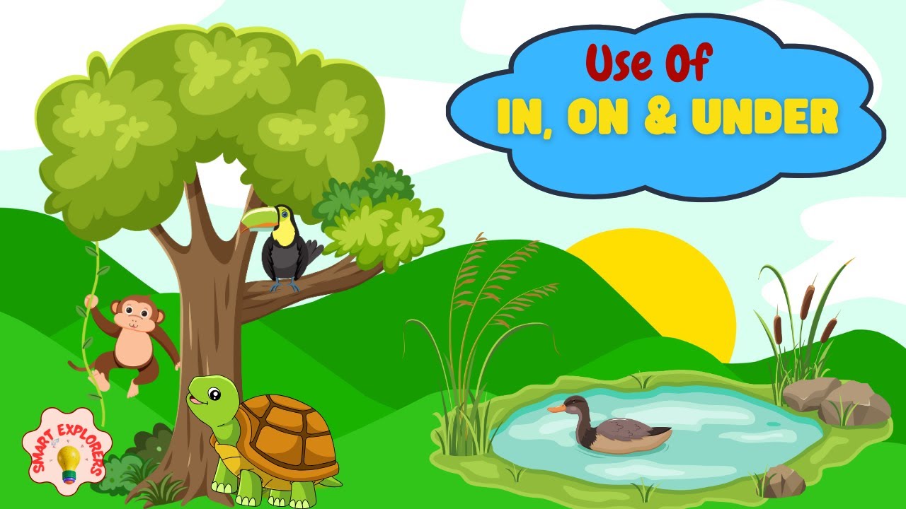English for kids | Use of In, On ,Under For Ukg| In On Under - YouTube