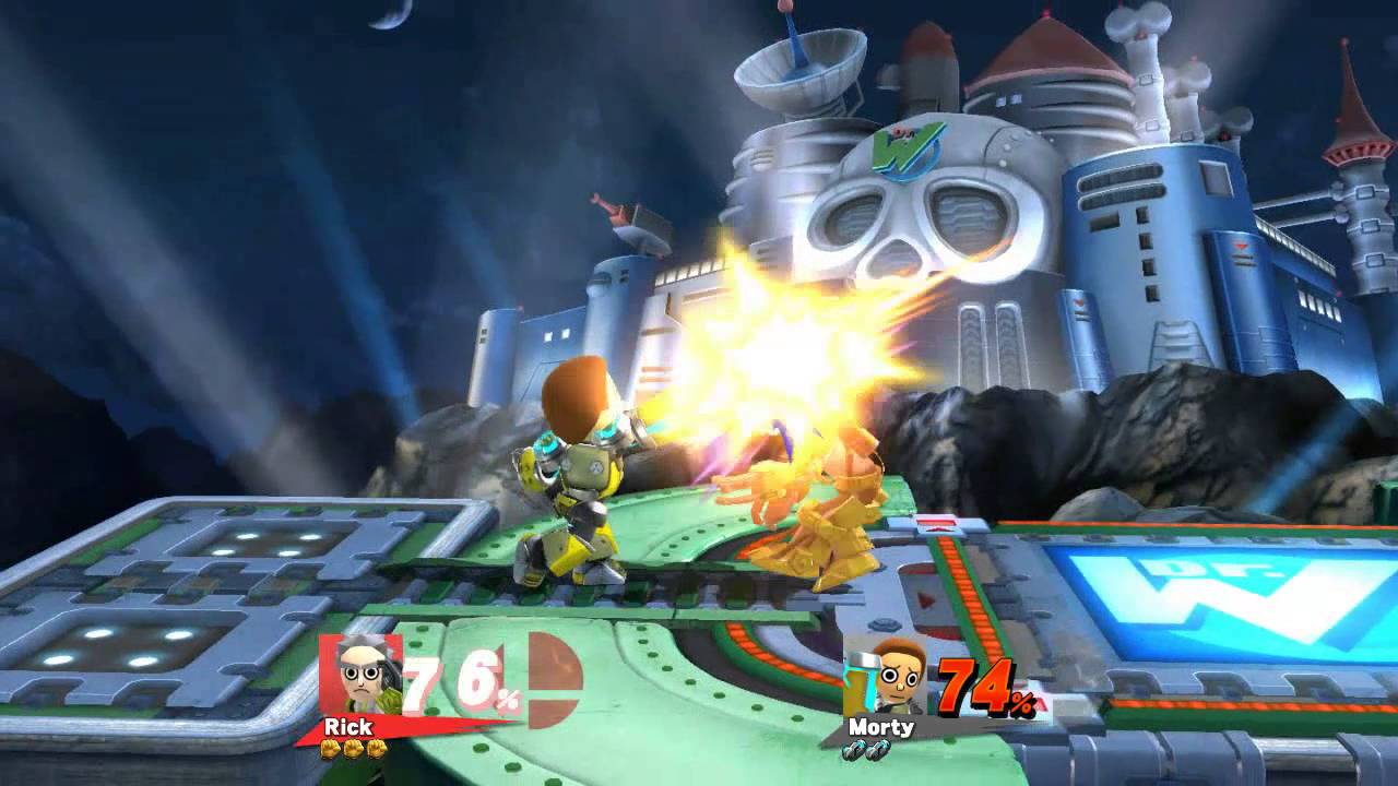 Smash Bros Wii U Mii Battles: Rick vs Morty - YouTube