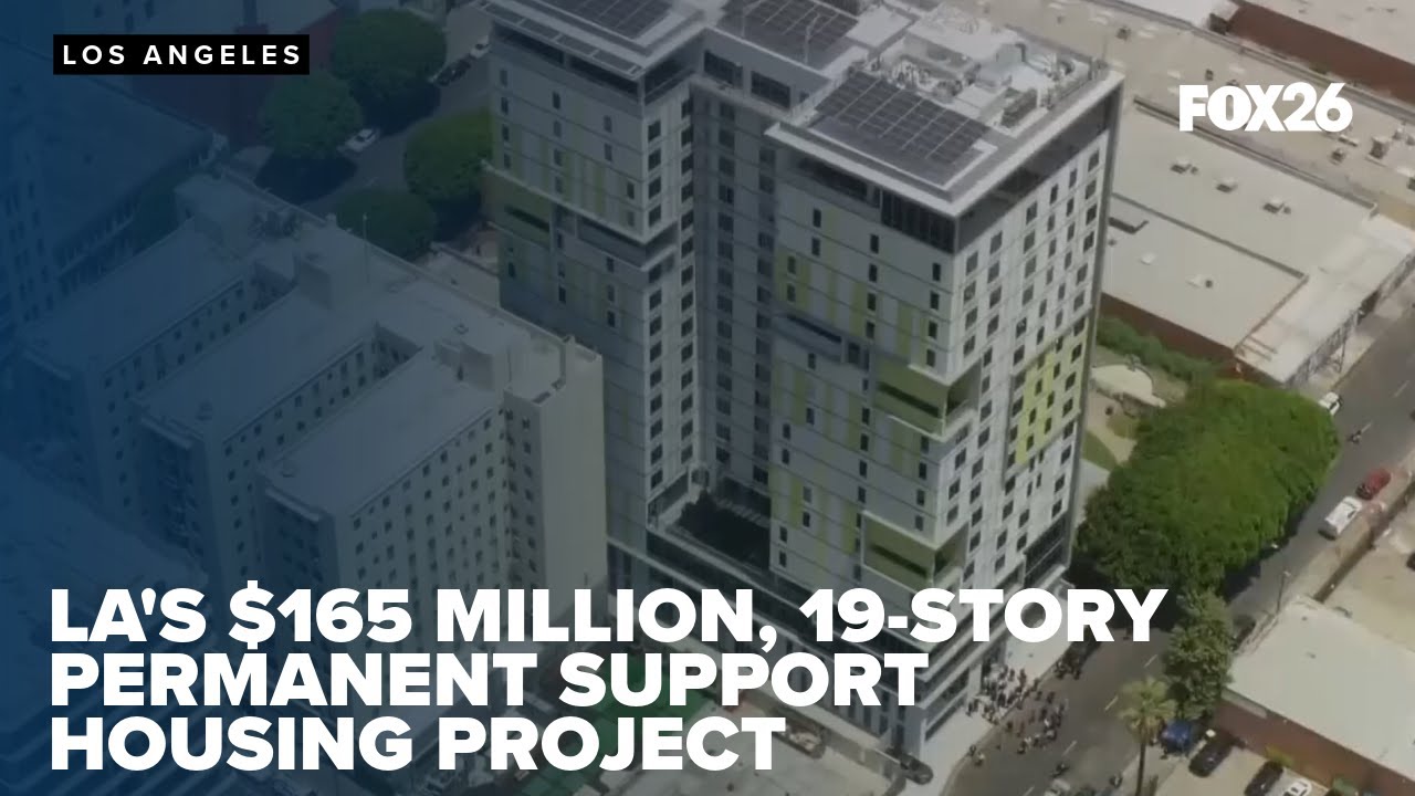 LA high-rise apartments for homeless cost $600K per unit - YouTube