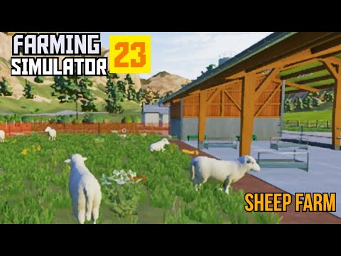 How to start sheep farm |Farming simulator 23| TUTORIAL|game play ...