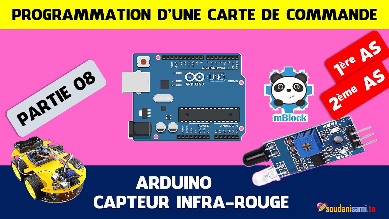 08- Programmation d'une carte de commande : Le capteur infrarouge - YouTube