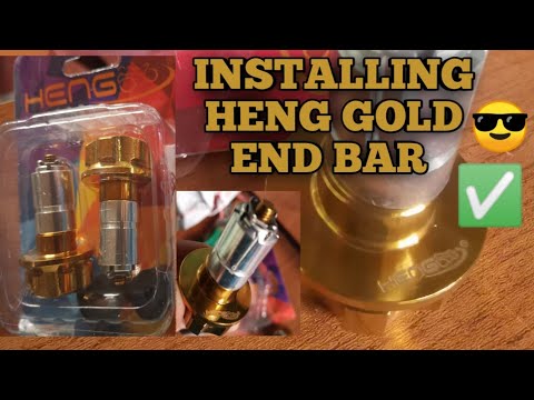 HENG BAR END FOR HONDA CLICK (from shopee original) - YouTube
