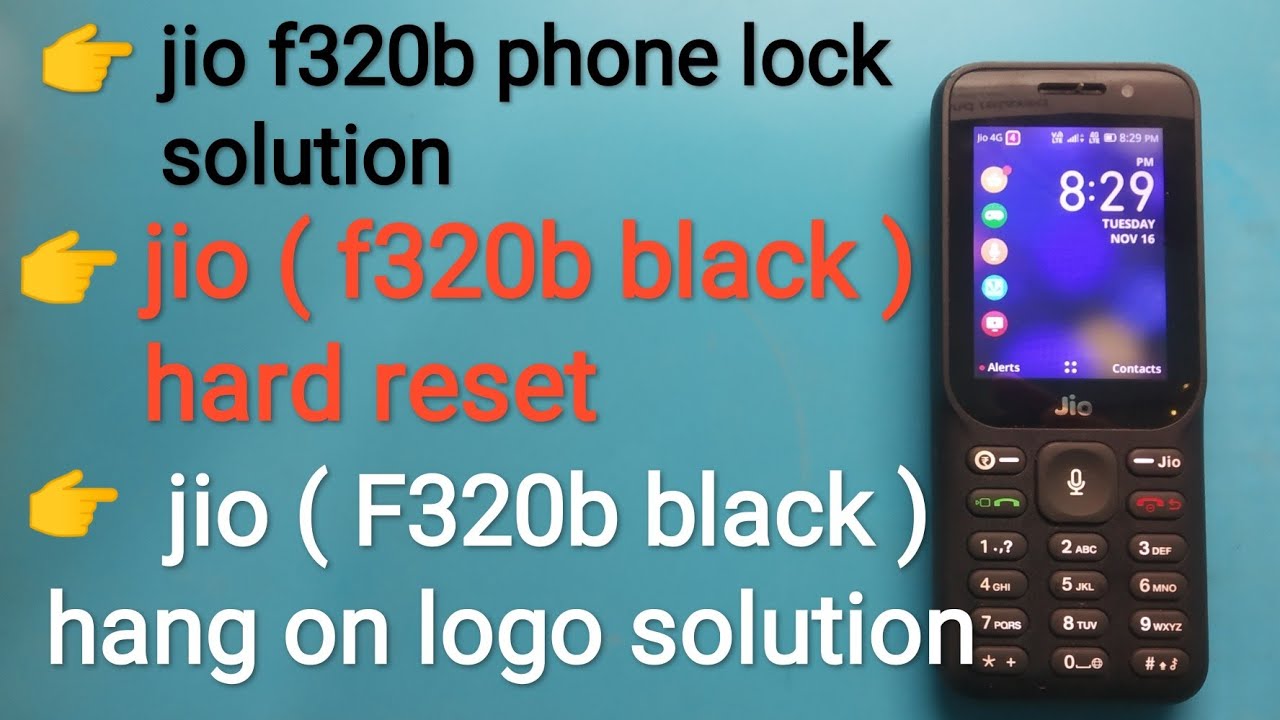 jio f320b phone lock solution # jio f320b black f hard reset # jio ...