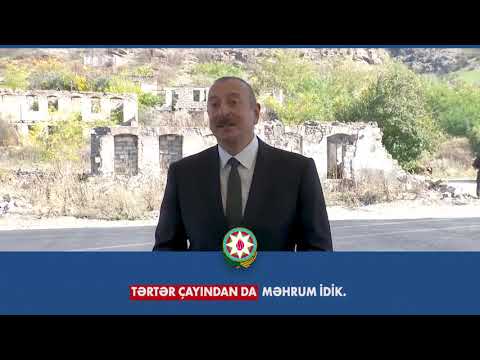 Ilham Əliyev: “Qubadlı rayonu ərazisindən iki böyük çay keçir, Bazarçay düz şəhərin ortasından keçir