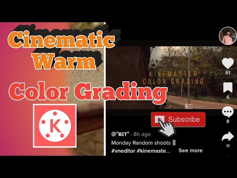 CINEMATIC WARM COLOR GRADING IN KINEMASTER - YouTube
