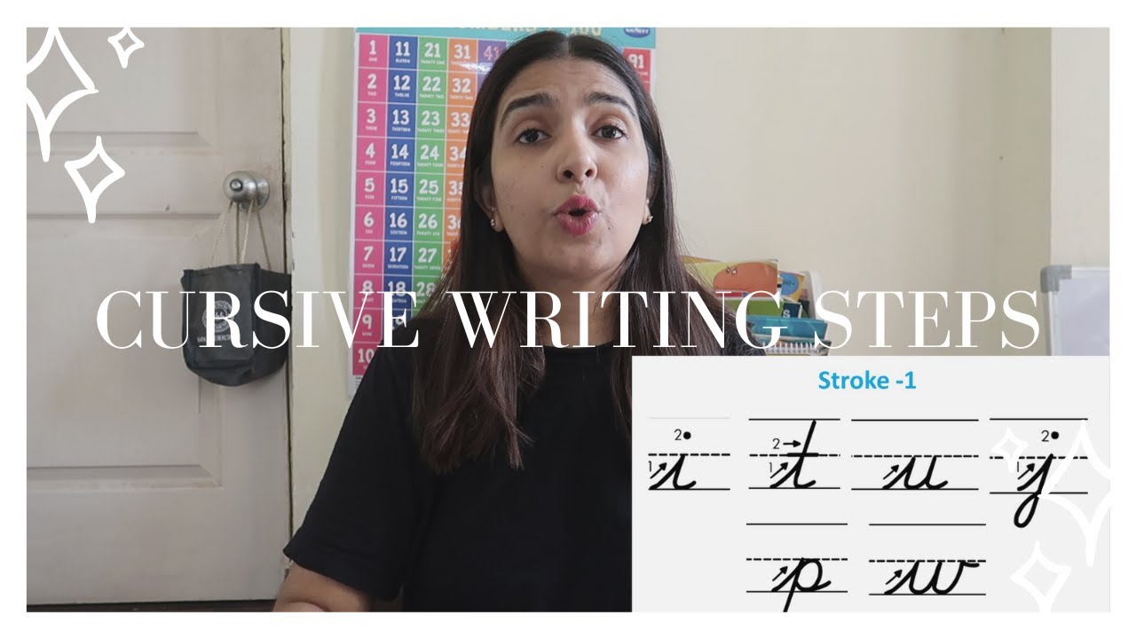 CURSIVE WRITING kaise sikhaye | Steps to Teach kids Cursive Writing ...