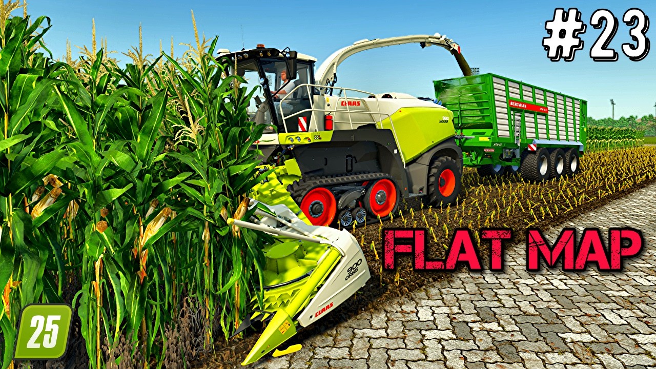 farming Simulator 25 Flat Map Timelapse Ep #23 Mega Farm fs25 gameplay ...