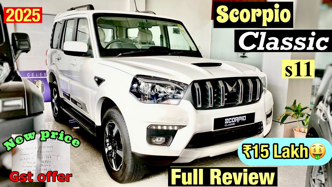 SCORPIO Classic S11 2025 Review | Mileage, GST Price, Features & Real ...