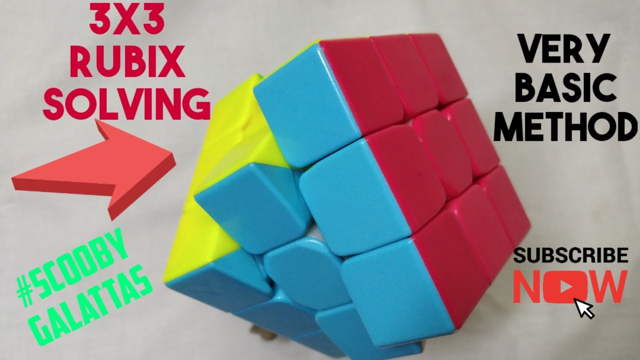 How to solve a rubix cube(basic method) high quality - YouTube