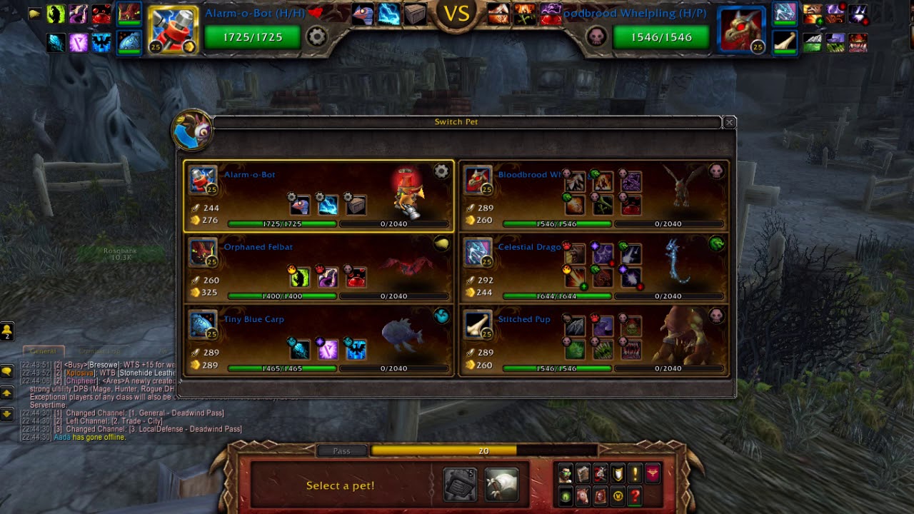 PVP Pet Battles - Pet Focus: Alarm-o-Bot - YouTube