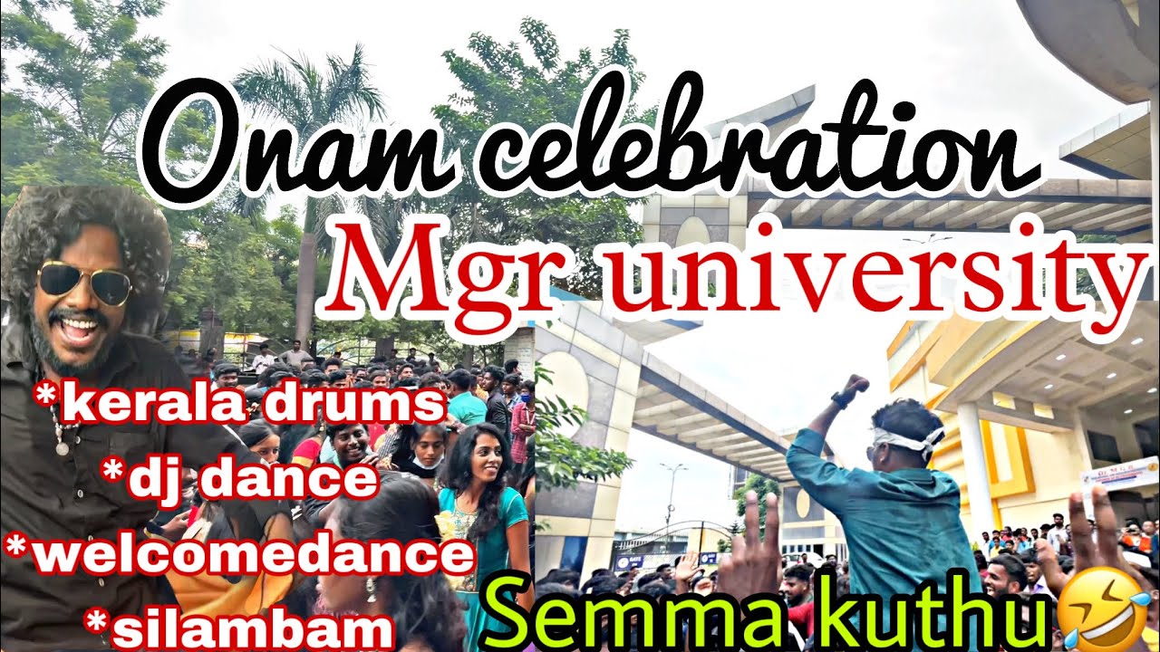 Onam COLLEGE CELEBRATION in MGR UNIVERSITY||DANCE ஆடி தெறிக்க விட்ட ...
