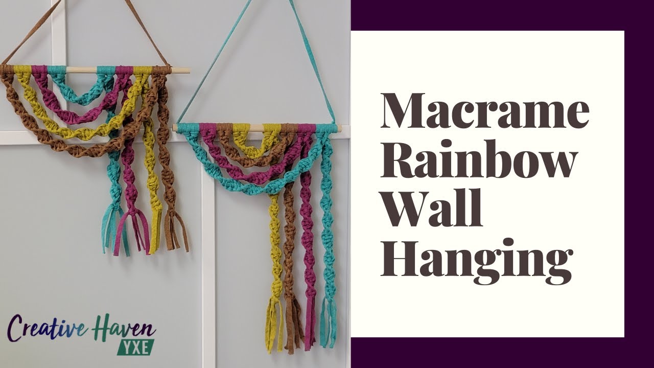 Macrame Rainbow Tutorial - YouTube