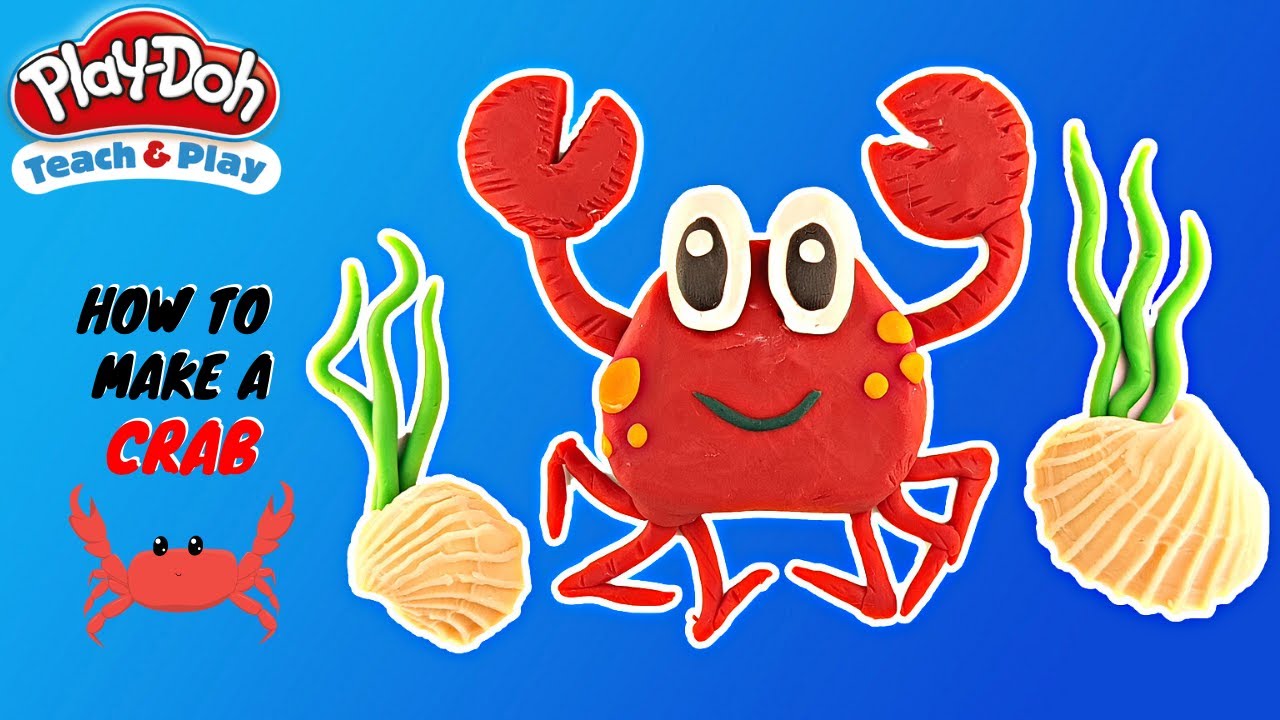 HOW TO MAKE A CUTE CRAB🦀 PLAY DOH - EASY PLAYDOUGH IDEA - YouTube