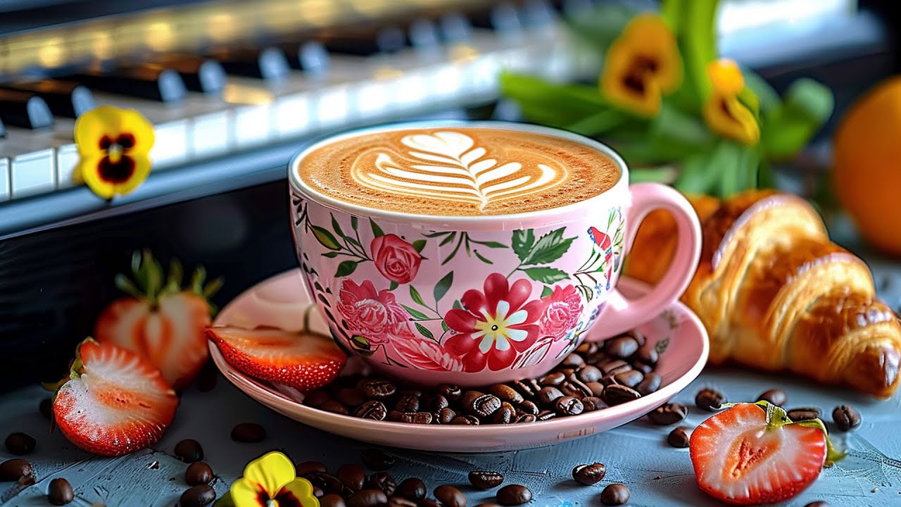 Morning Spring Jazz ☕ Relaxing Lightly Coffee Jazz Music & Smooth jazz ...