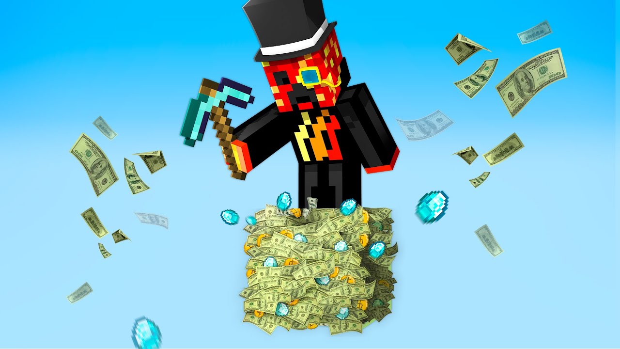 Minecraft But There is One BILLIONAIRE Block - YouTube