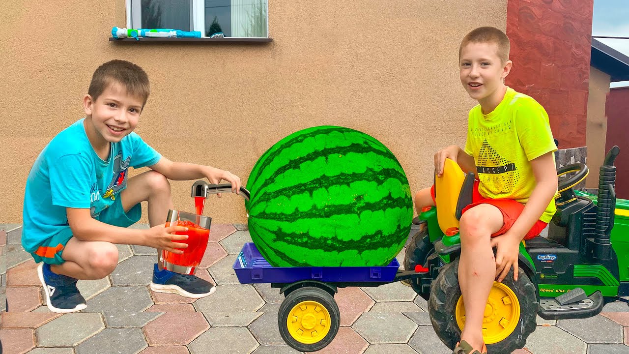 Watermelon stories with damian and Darius Fun kids Adventures by ...