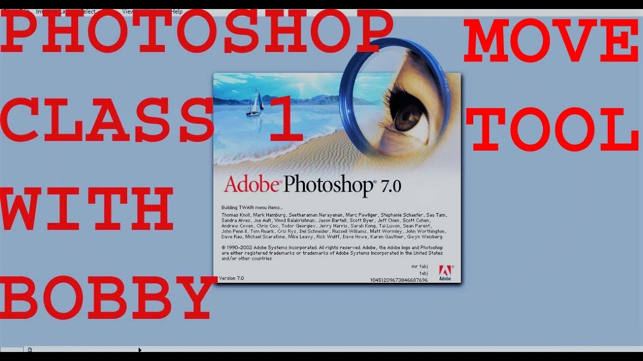 Adobe Photoshop Class 1 Move Tool Youtube
