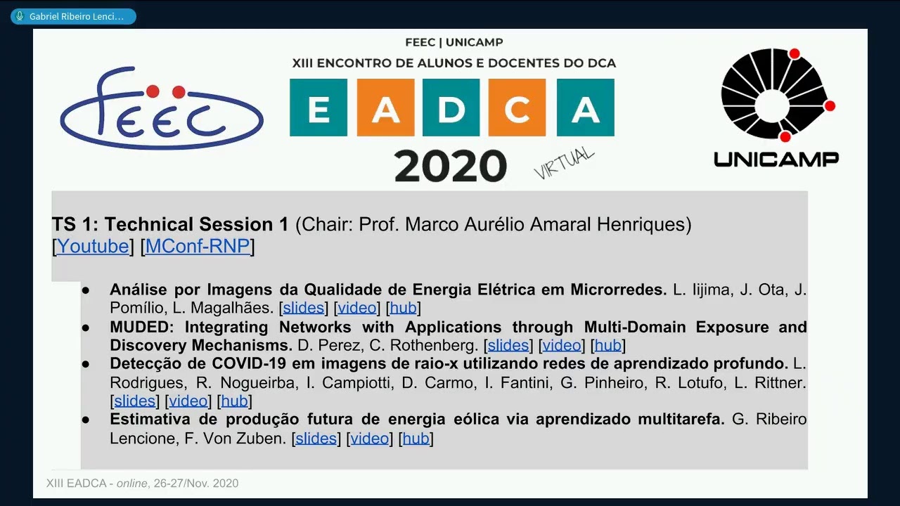 FEEC-UNICAMP EADCA 2020: TS 1 - YouTube