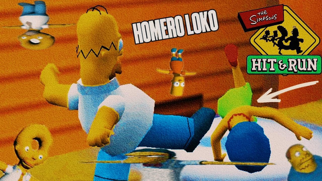 Homero Como Nunca Antes Lo Habías Visto | The Simpsons Hit and Run! By ...
