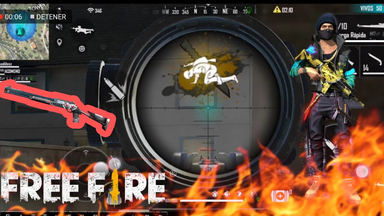 HIGHLIGHTS 8# / Scar , m18, mp40 entre otras armas más / FREE FIRE ...