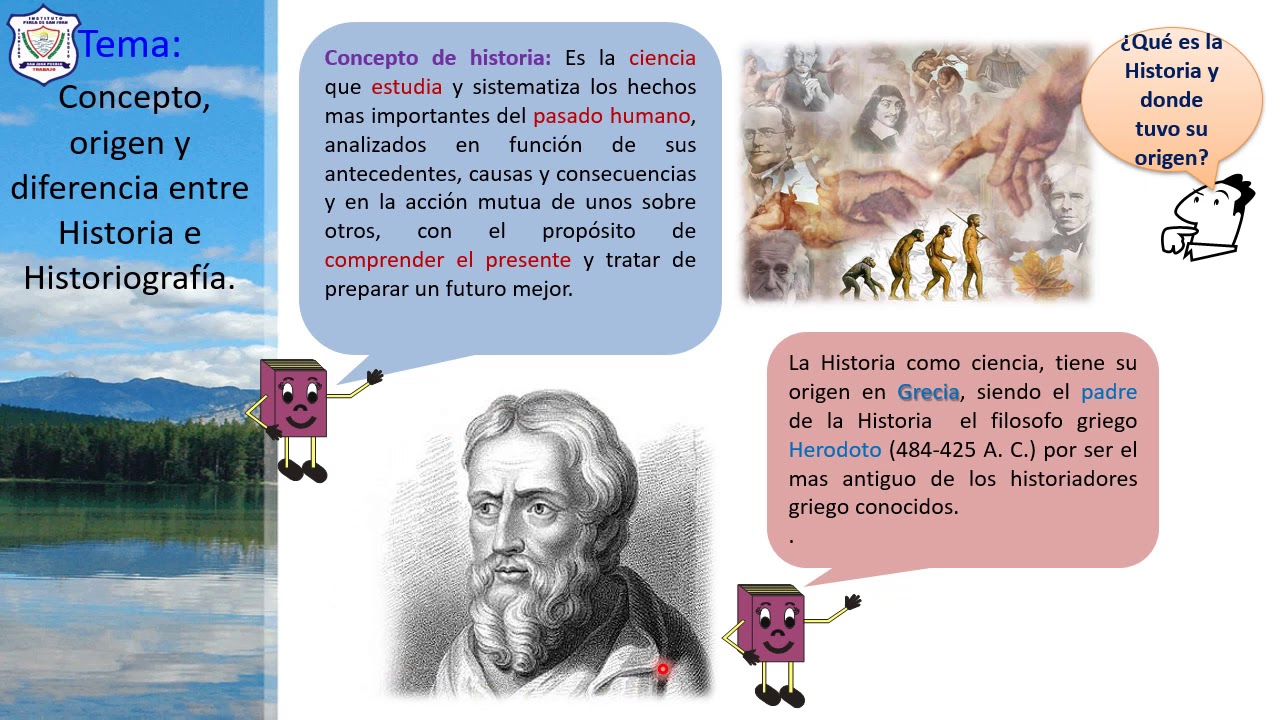 Concepto, origen y diferencia entre historia e Historiografia - YouTube