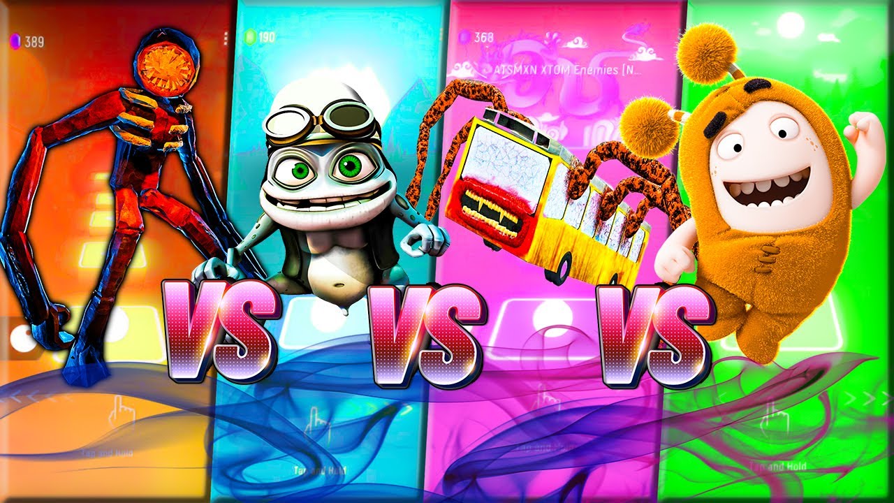 ROBLOX DOORS Figure - Crazy frog - Bus Eater - OddBods 😎 Tiles Hop EDM ...