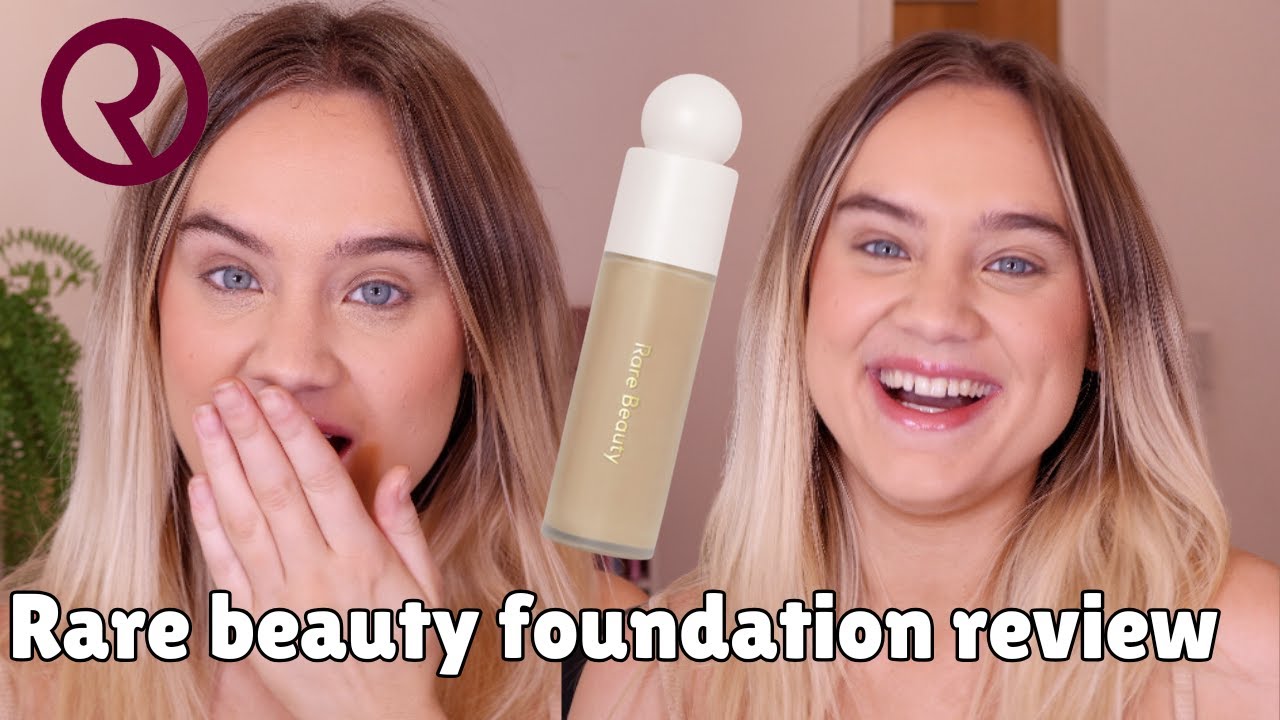 RARE BEAUTY FOUNDATION HONEST REVIEW TRYING OUT RARE BEAUTY FOUNDATION - YouTube