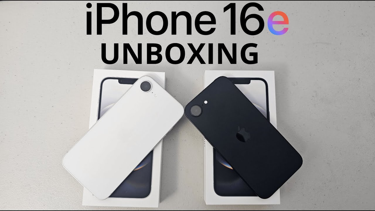 iPhone 16e (Black And White) Unboxing And First Impressions! - YouTube