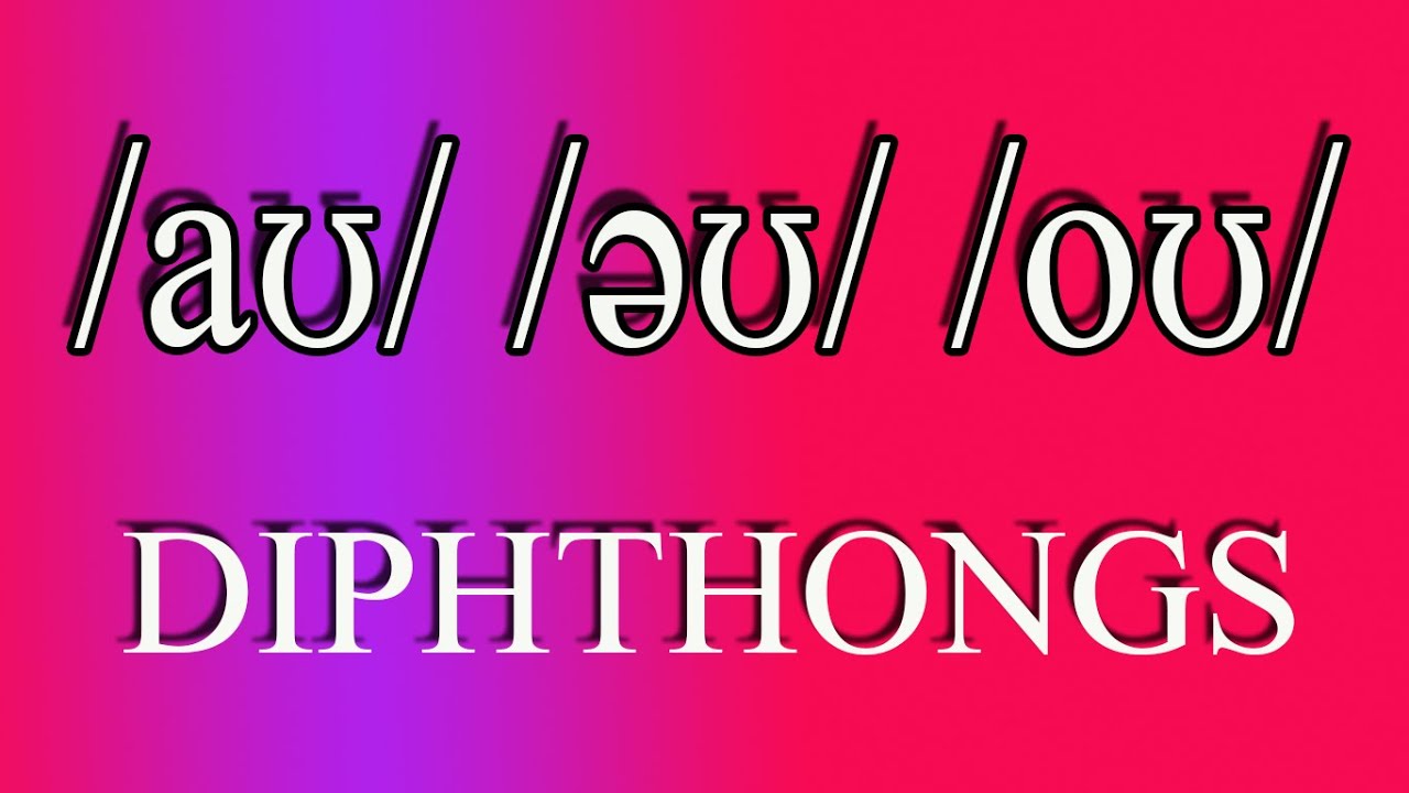 /aʊ/, /əʊ/ or /oʊ/ - IPA - DIPHTHONGS - EXAMPLES - LETTER COMBINATIONS ...