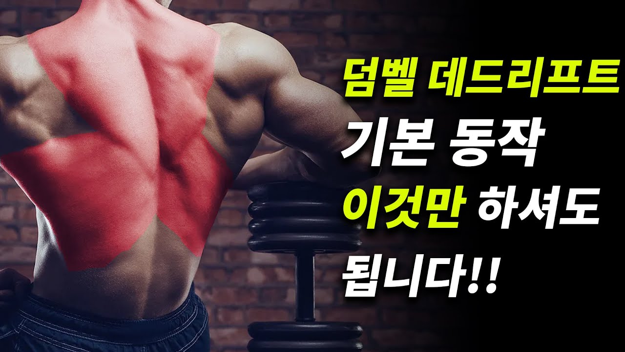 덤벨 데드리프트 자세 교정 받고 득근 하세요 집에서 근육 빨리 키우기 효과적 등 하체 코어 운동 Youtube
