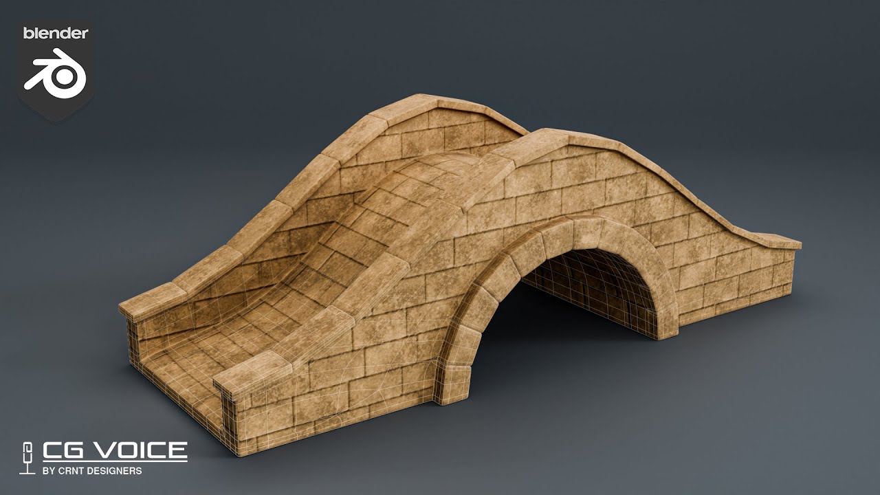 how to model this Stone Bridge in blender _ blender modeling - YouTube