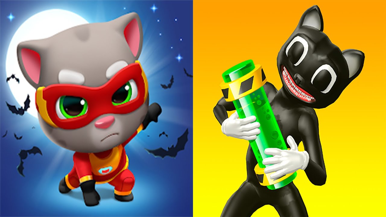 Talking Tom Hero Dash VS Monsters Lab - All Levels Gameplay Android ios ...
