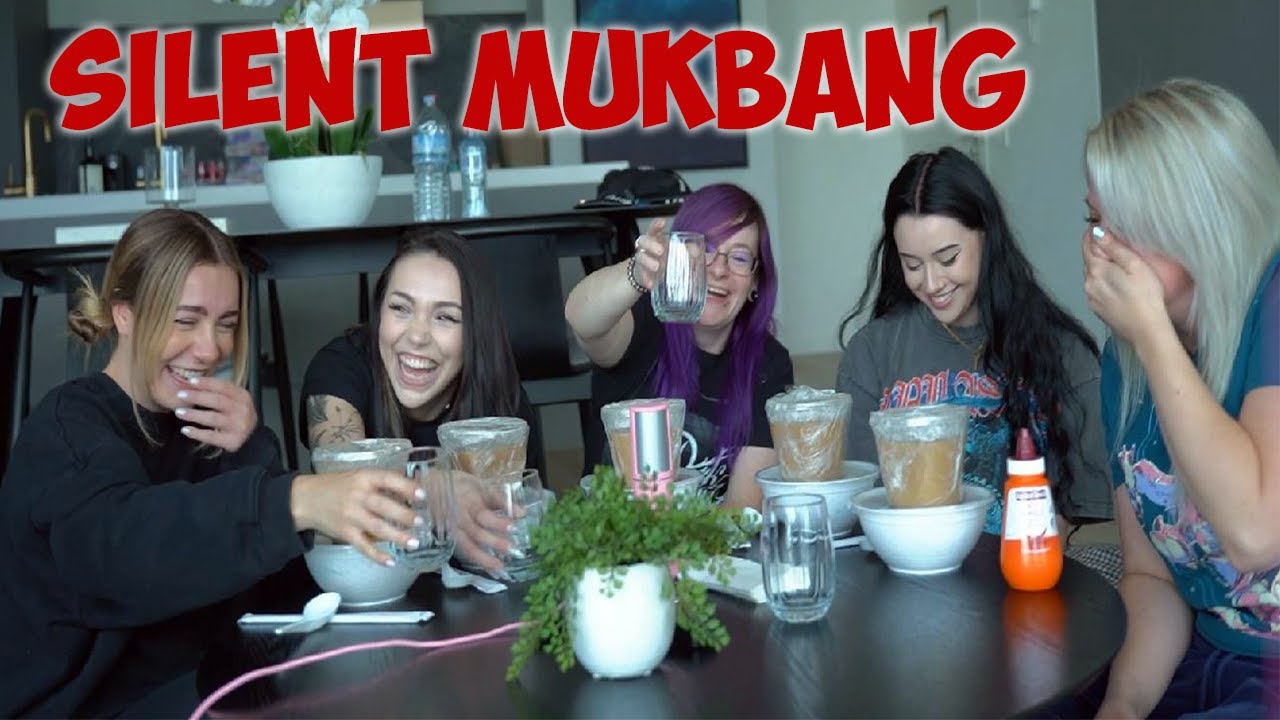 The Girls Silent Mukbang Youtube