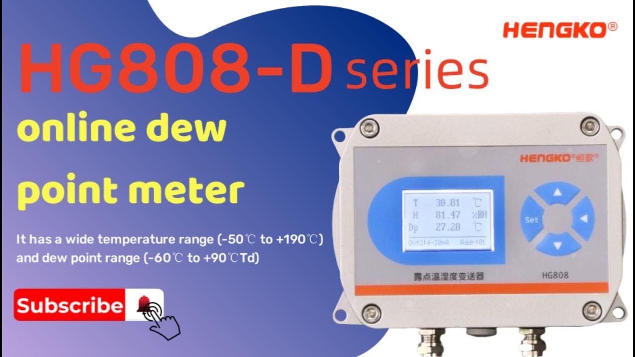 HG808-D Humidity Generator with Dew Point Meter - YouTube