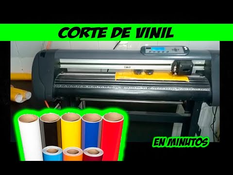 Como se hace un corte de Vinilo adhesivo. - YouTube