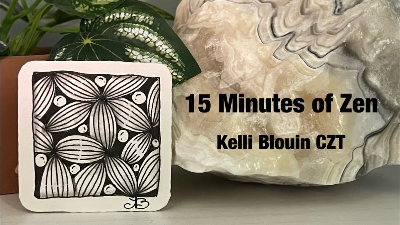 15 Minutes of Zen! Beginnner Zentangle©️ method! - YouTube