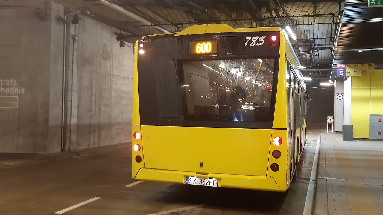 [Irex GZM] MAZ 203 #785 - linia 600, kierunek Katowice Ceglana Szpital ...