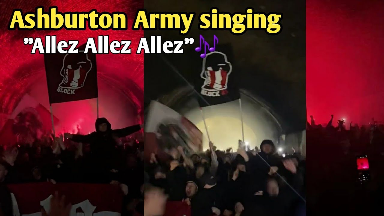 Ashburton Army Singing Allez Allez Allez - YouTube