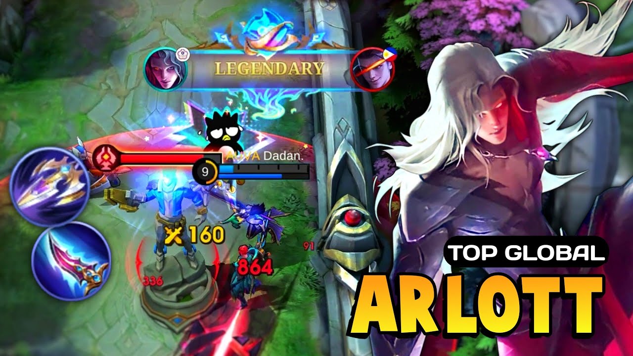 EXP LANE! Arlott Best Build 2024 [ Arlott Top Global Gameplay ] Mobile ...