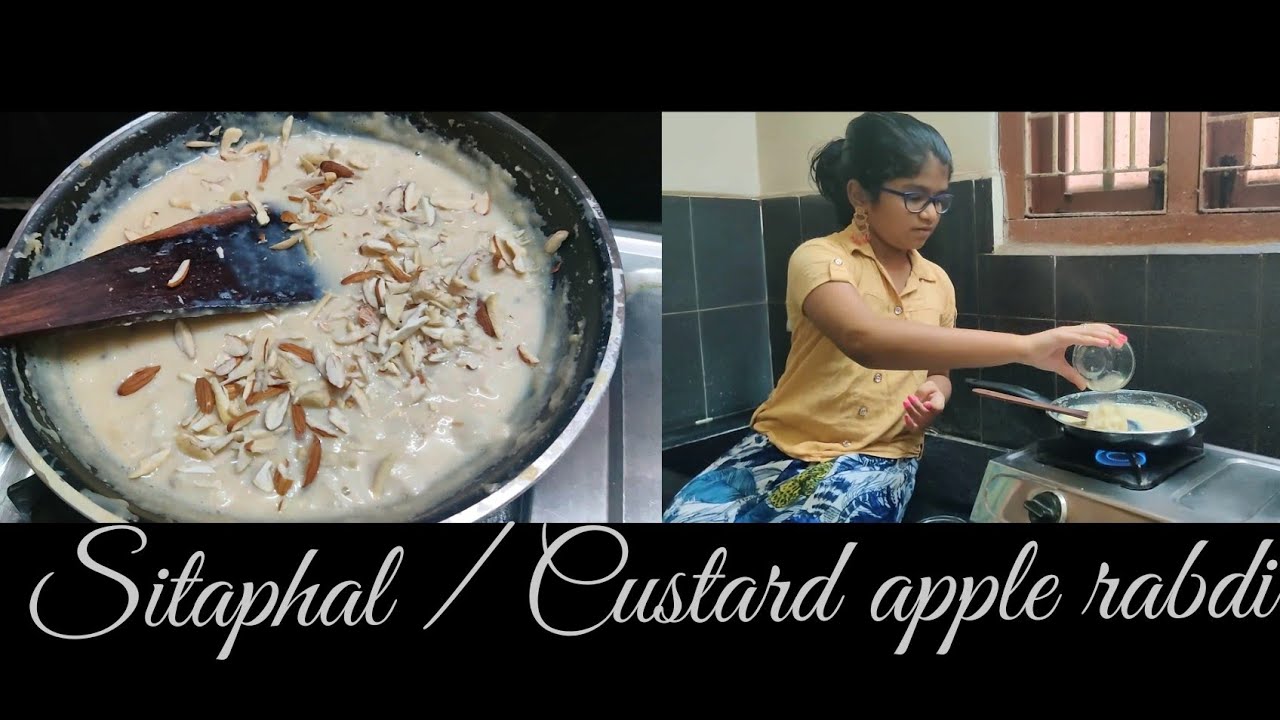 Custard apple rabdi recipe # N.Akshaya, sitaphal rabdi /Indian sweet ...
