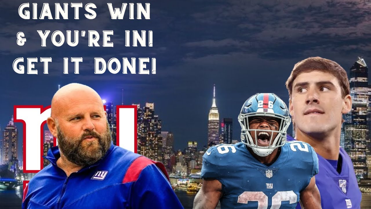 New York Giants | MUST WIN!! Win & You're In! BEAT INDIANAPOLIS ...
