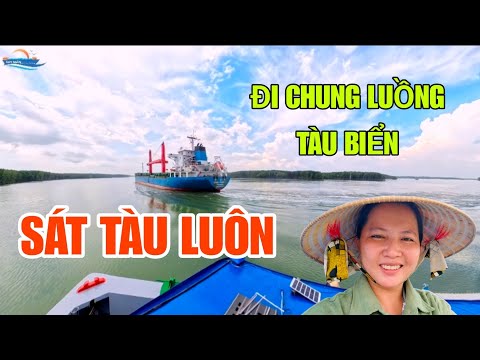 Sà Lan Nổi Chạy Chủ Quan, Suýt Tông Vào Sà Lan Ngân, Qua Sông Thiềng Liềng Tàu To Chạy Quá Nhanh