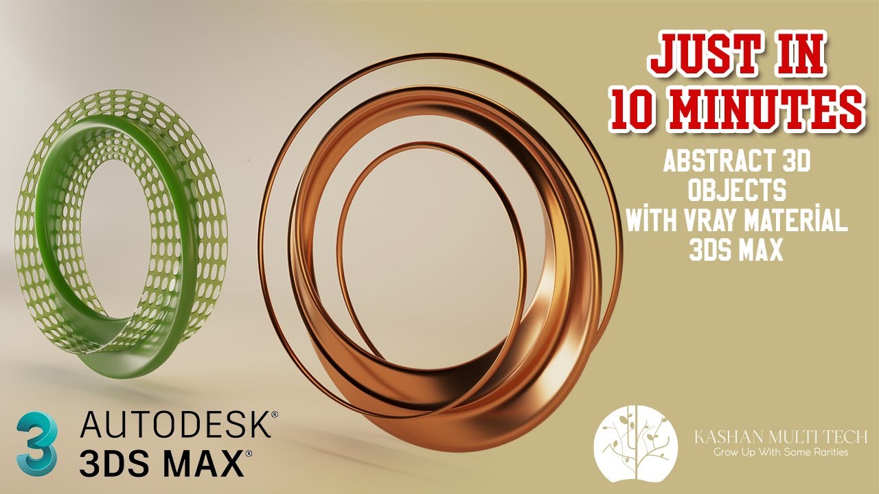 Abstract 3d objects | 3d Print Design | in 3Ds Max - YouTube