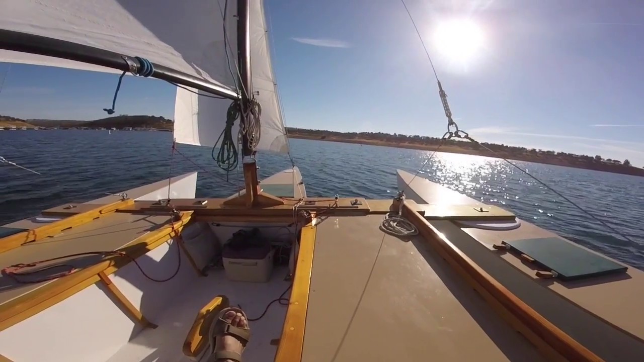 Seaclipper 20 Singlehanded Daysail On Lake Don Pedro, Ca. - YouTube
