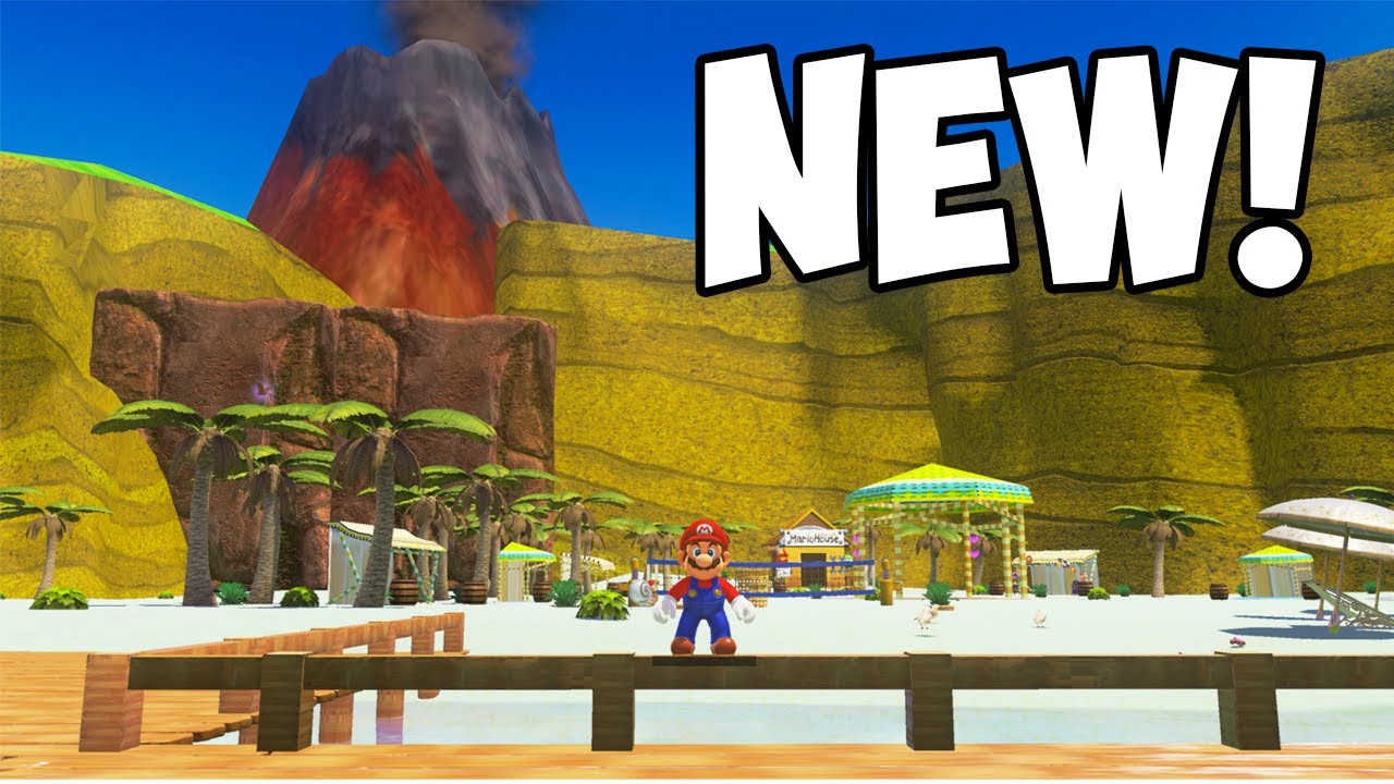 Mario Odyssey with a new fanmade Kingdom - YouTube