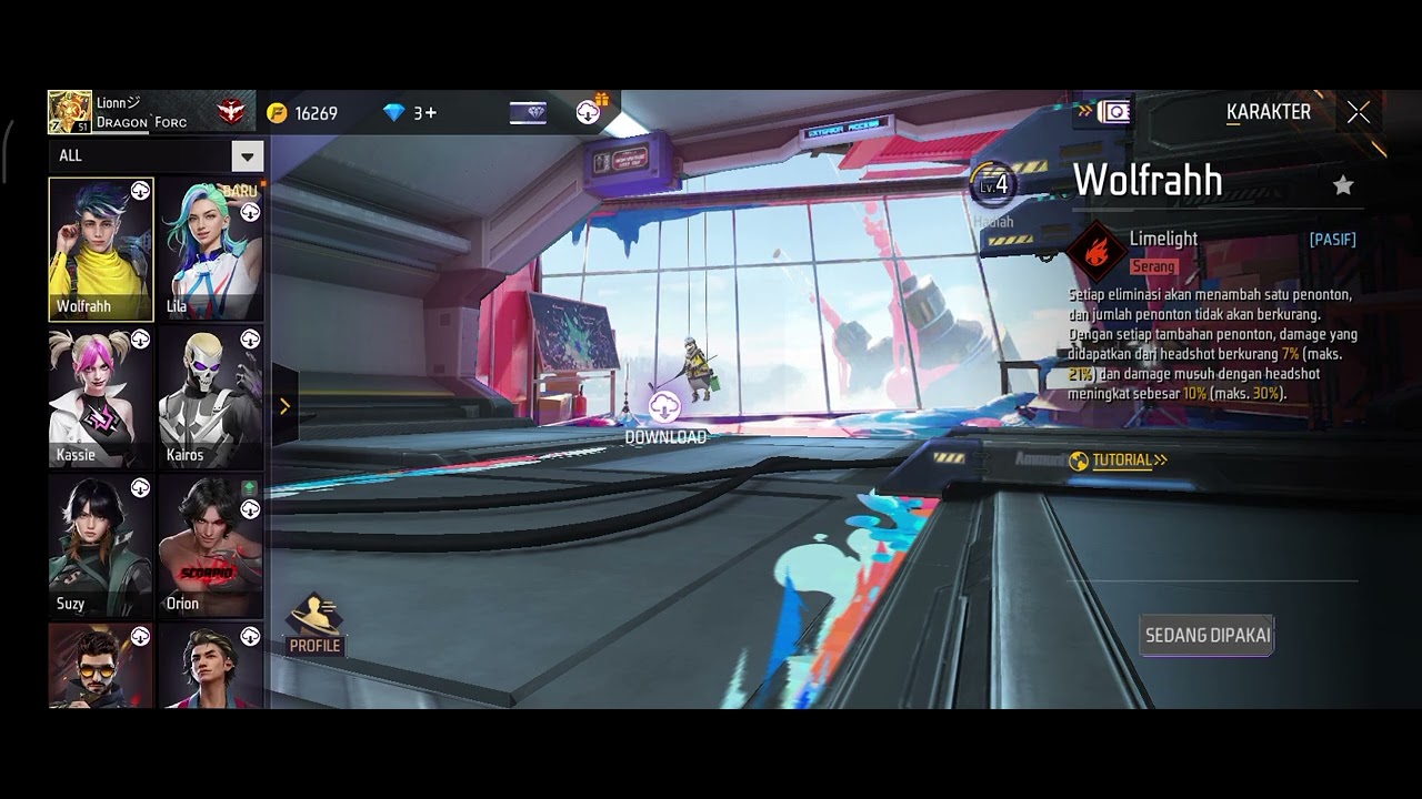 bug ff wolfrah jadi andrew - YouTube