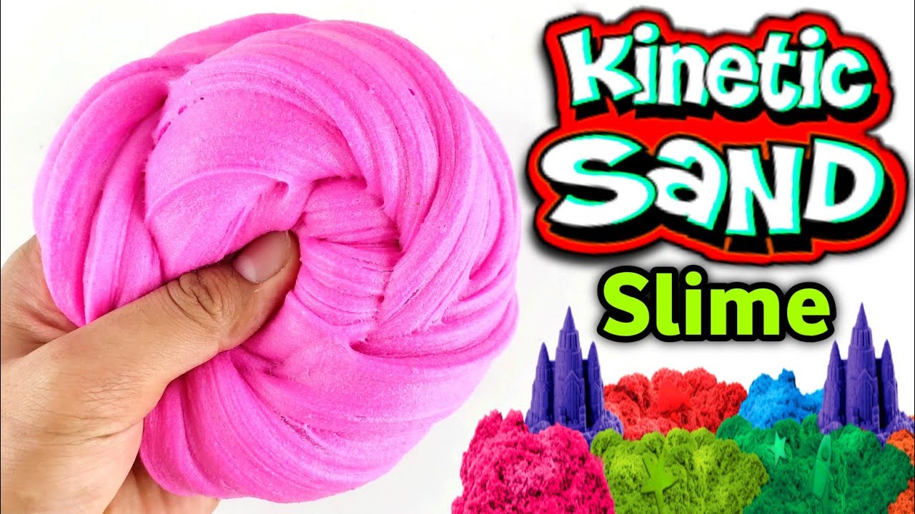 💕KINETIC SAND SLIME💕 How to make Kinetic Sand Slime with Fevigum at ...
