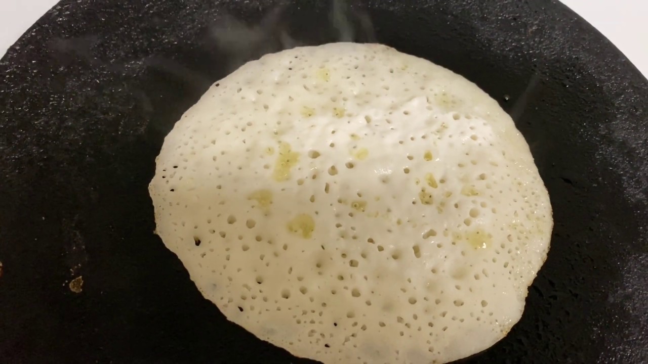 Keral Style Appam Dosa With Onion Chutney - YouTube